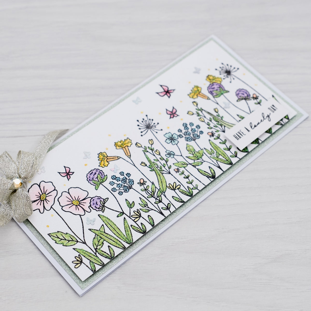 Flower Border - Beautiful Butterflies Card Tutorial – Chloes Creative Cards