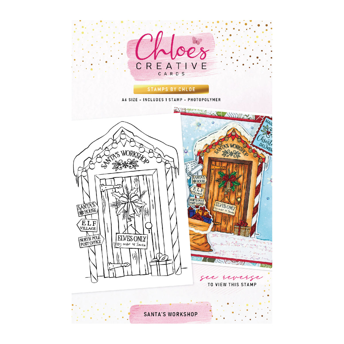Chloes's Creative Cards Photopolymer Stamp Set (A6) - Santas Workshop ...