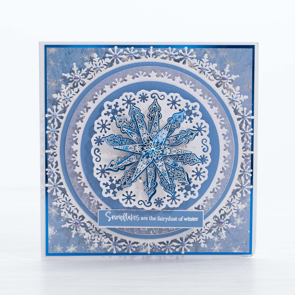 Dimensional Snowflake - Frosty Christmas Card Tutorial – Chloes ...