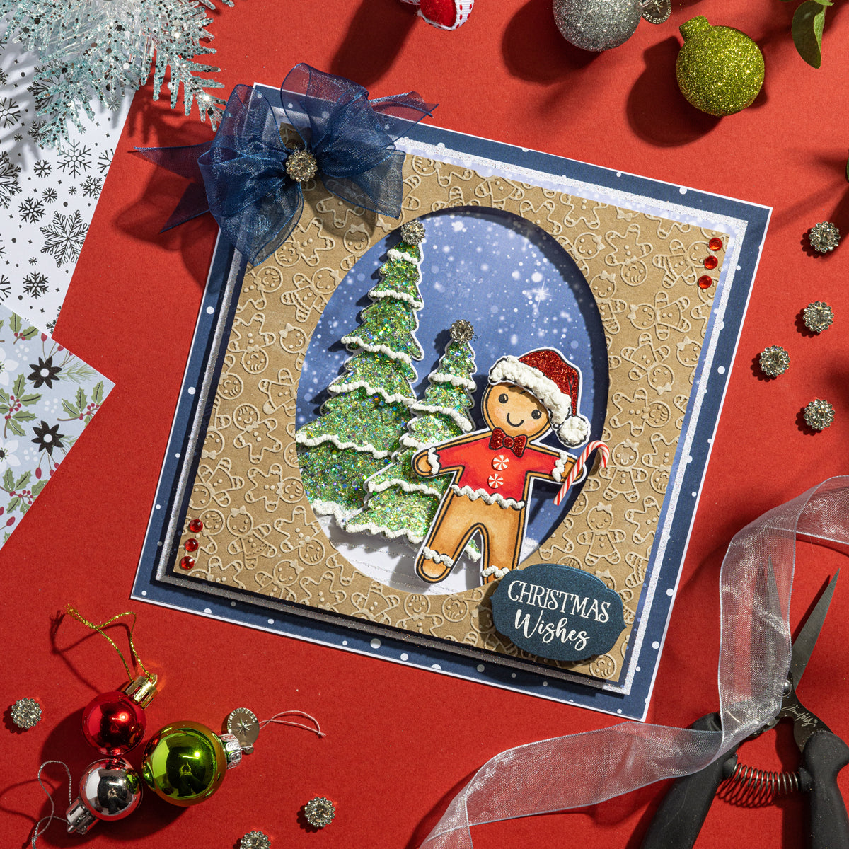 Tutoriel sur la carte Bonhomme en pain d'épices - Candy Cane Lane ...
