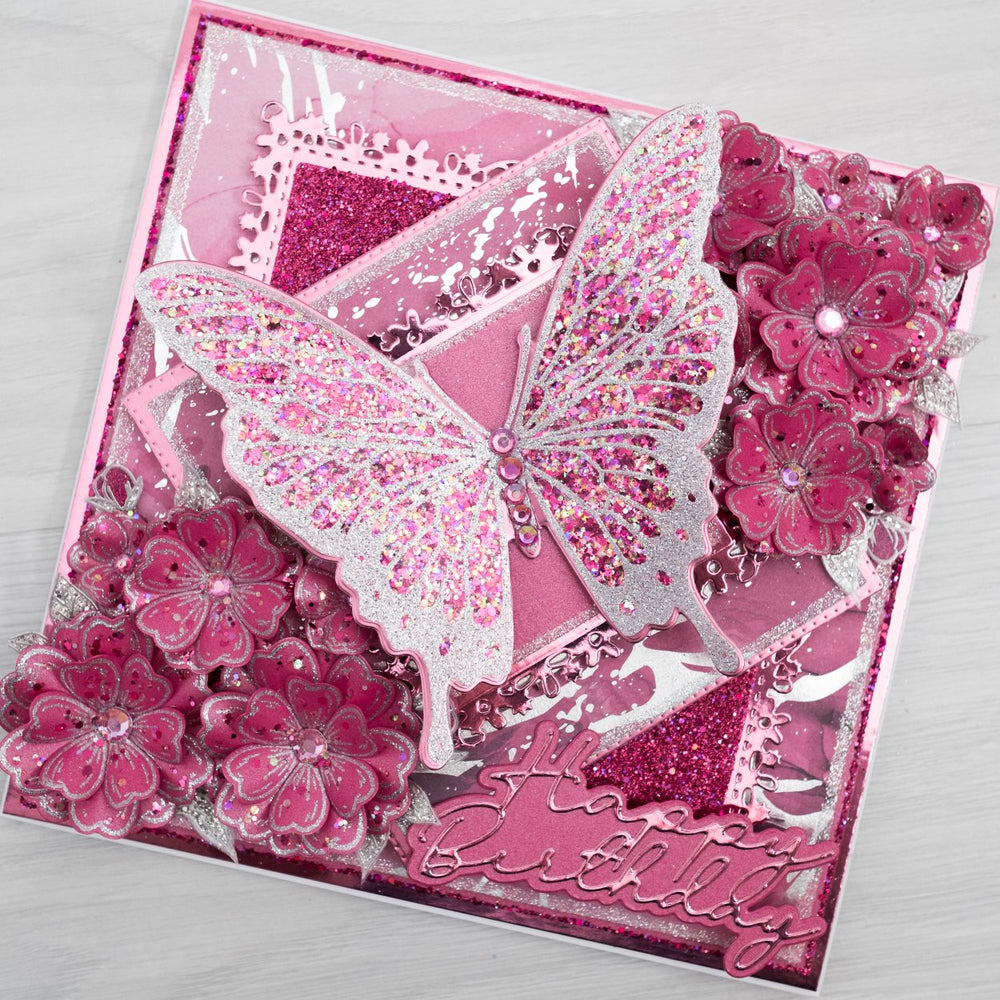 Azalea Grande Botanical Butterfly - Beautiful Butterflies Card Tutoria ...