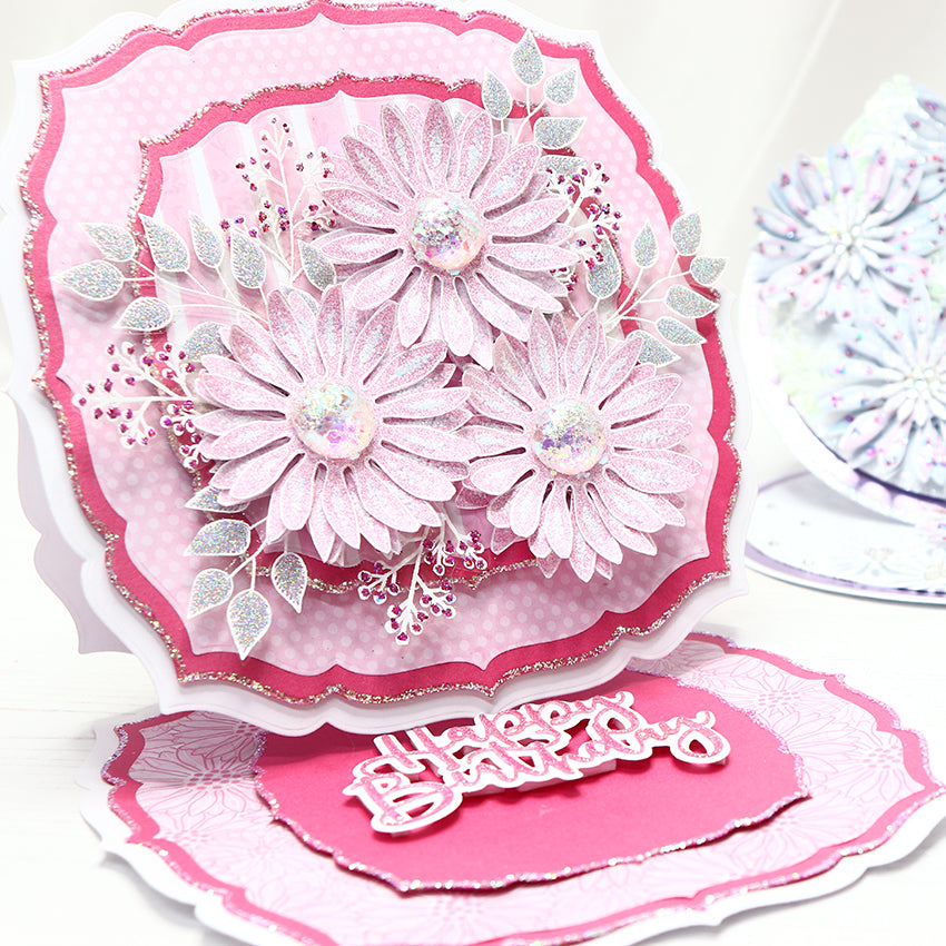 Pink Delightful Daisies Fancy Circle Easel Card Tutorial – Chloes ...