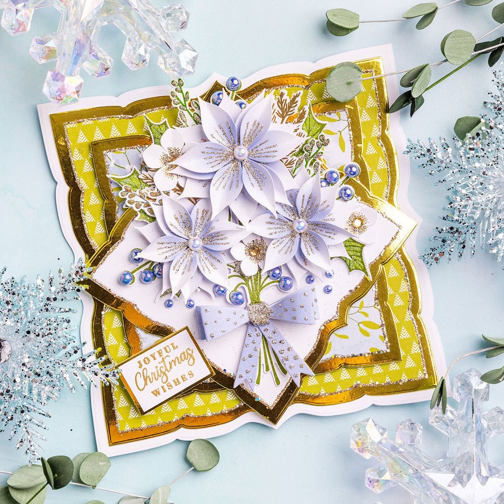 Joyful Christmas Wishes - Christmas Build-a-Bouquet Card Tutorial ...