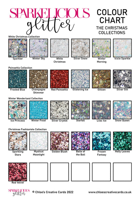 Sparkelicious Colour Charts - Download for FREE! – Chloes Creative Cards