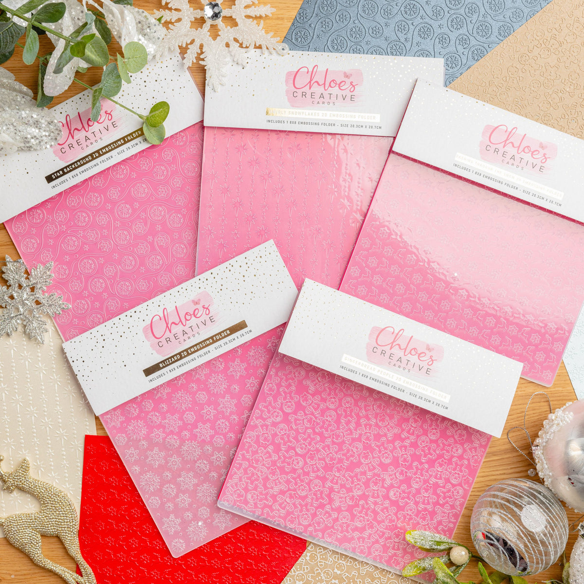 New Product Launch - 8x8" Christmas Embossing Folders – Chloes Creative ...