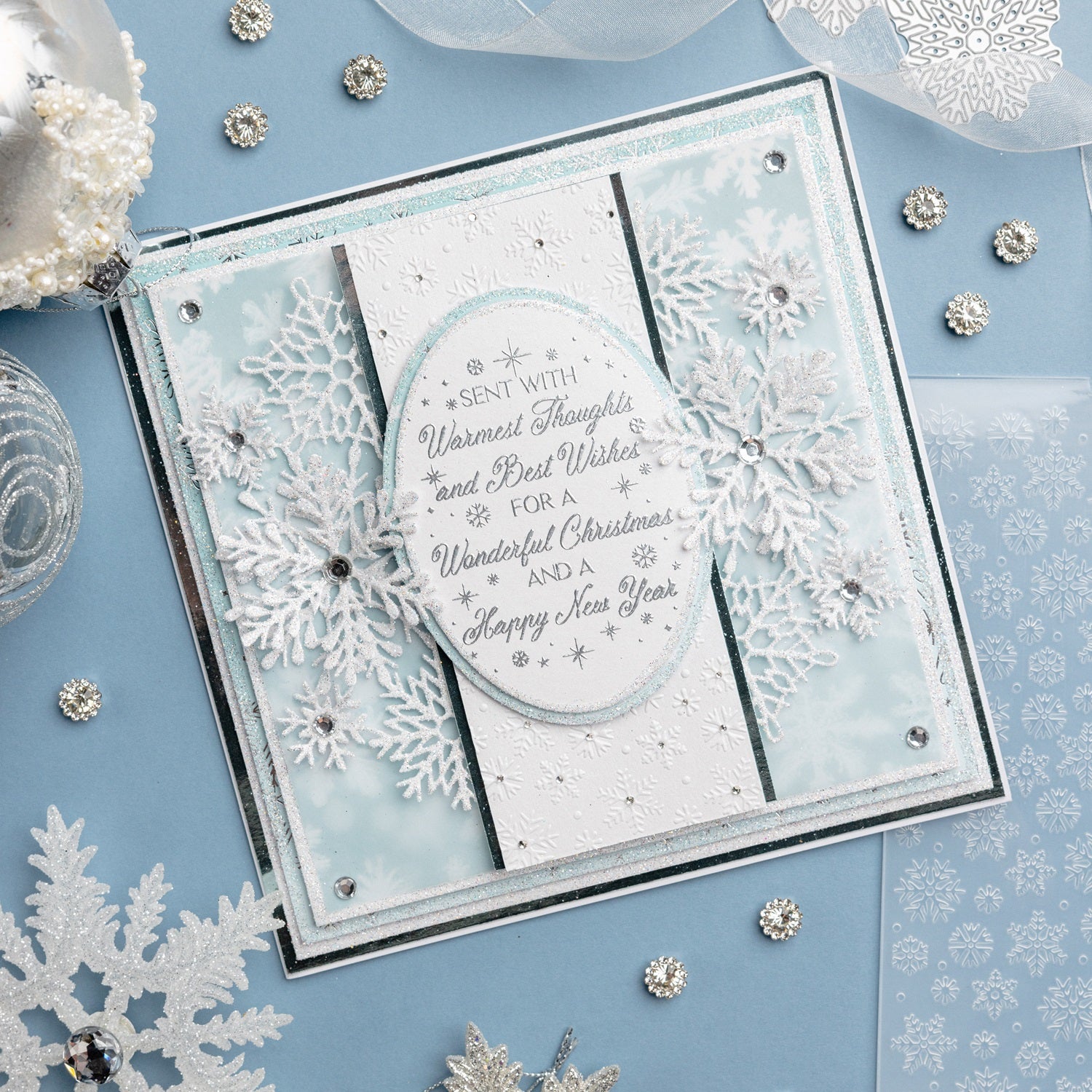 Winter Wonderland Snowflake Panel - Winter Wonderland Card Tutorial wi ...