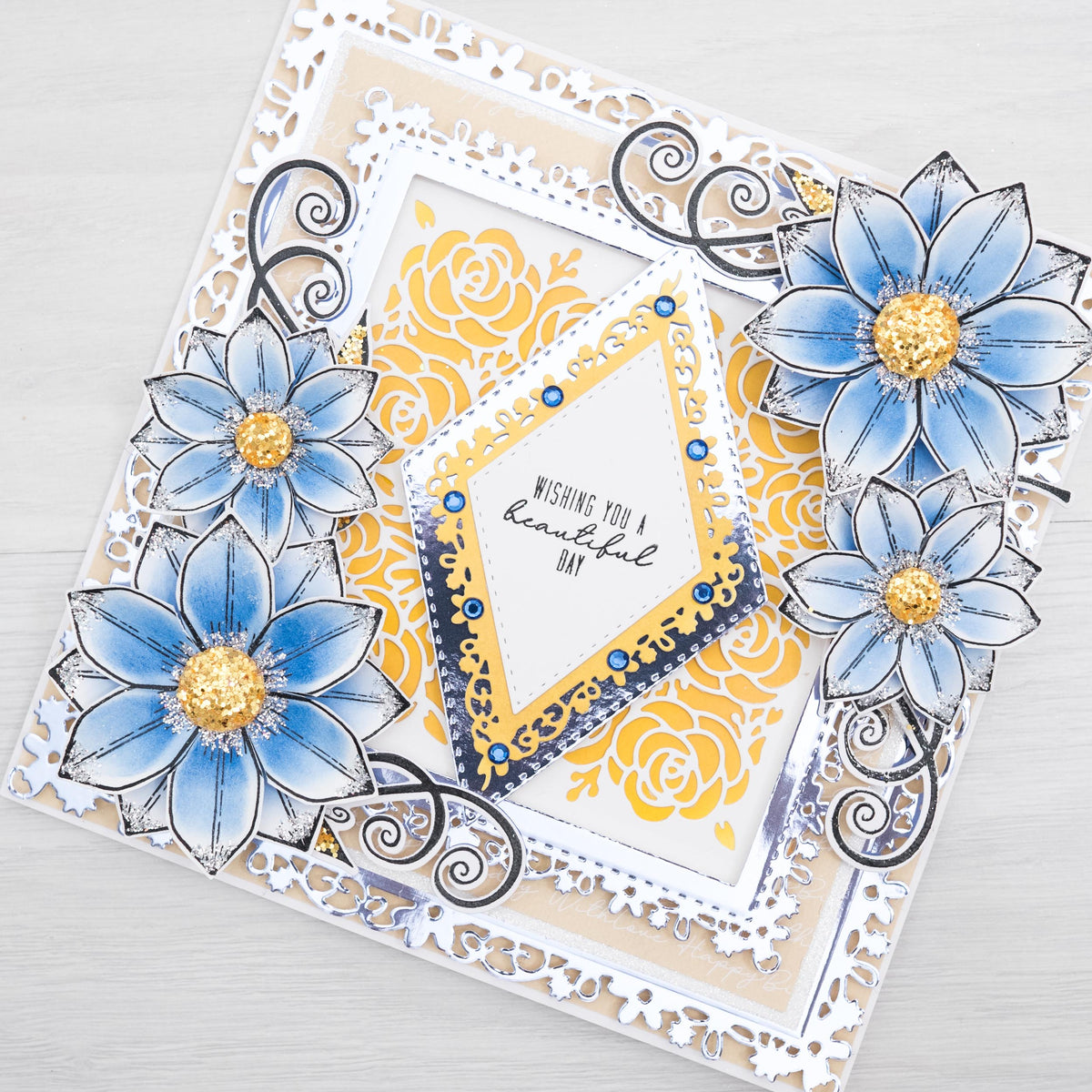 Wishing you a Beautiful Day - Blooming Frames Card Tutorial – Chloes ...