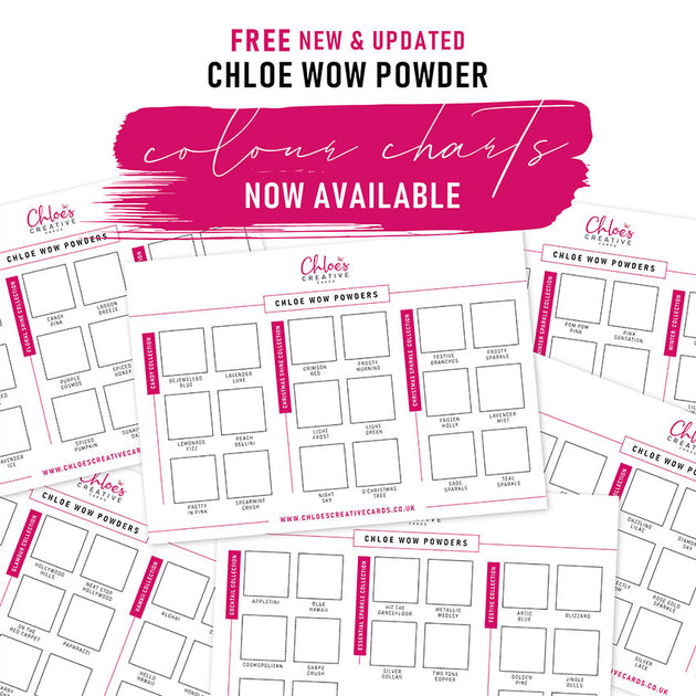 WOW! Embossing Powders Colour Chart Printable – Chloes Creative Cards
