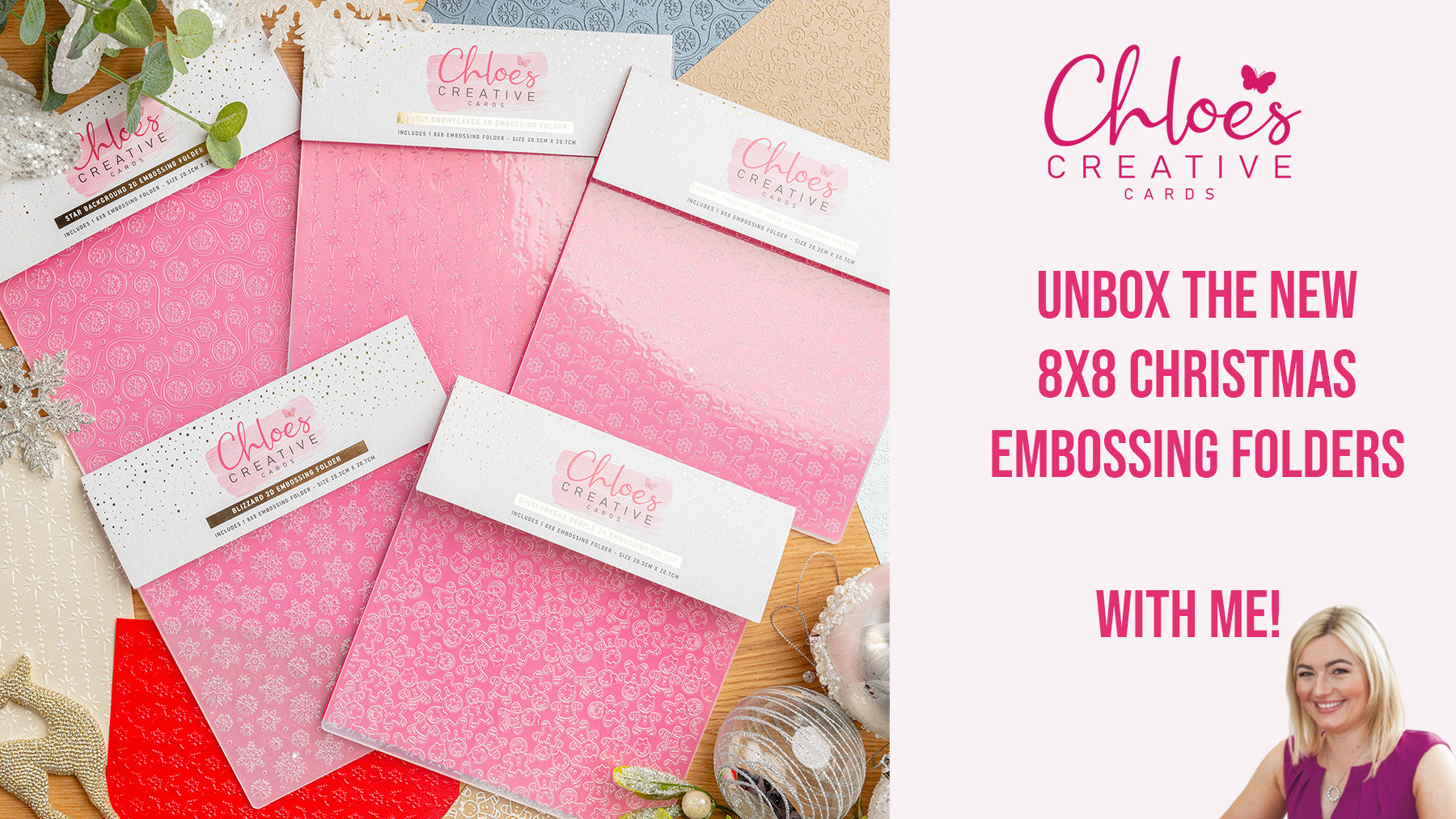 8x8 Christmas Embossing Folders – Chloes Creative Cards