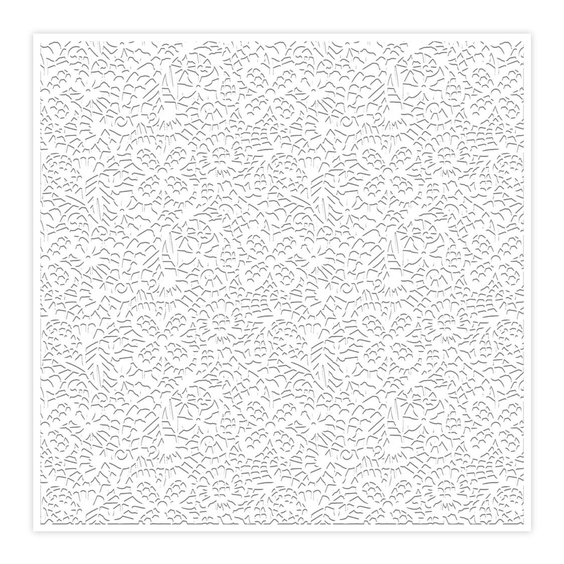 Chloe's Creative Cards 8x8 Embossing Folder - Lace Background – Chloes ...