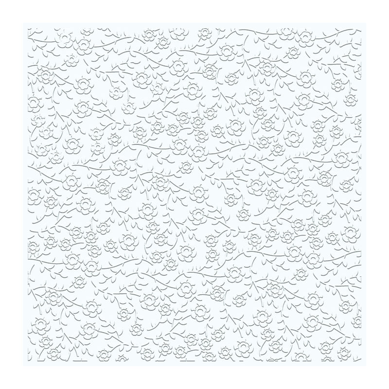Chloe's Creative Cards - 8x8" 2D Embossing Folder - Peony Background ...
