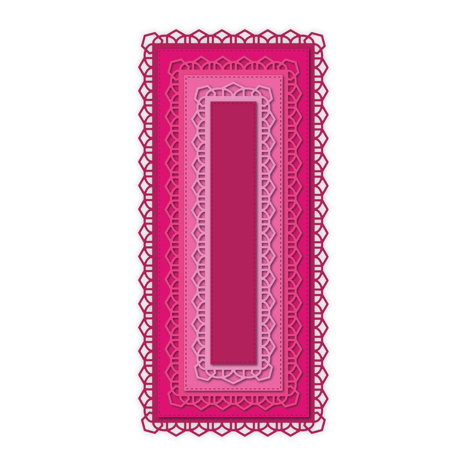Chloe's Creative Cards Metal Die Set - DL Decorative Rectangles ...