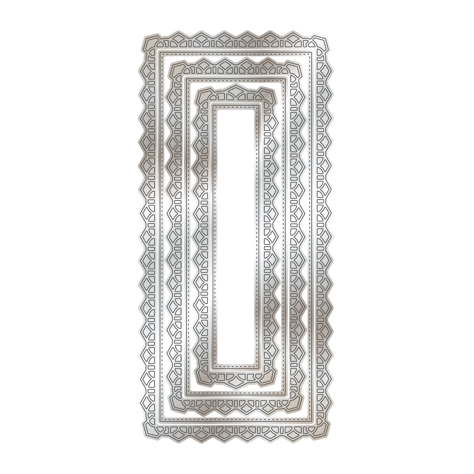 Chloe's Creative Cards Metal Die Set - DL Decorative Rectangles ...