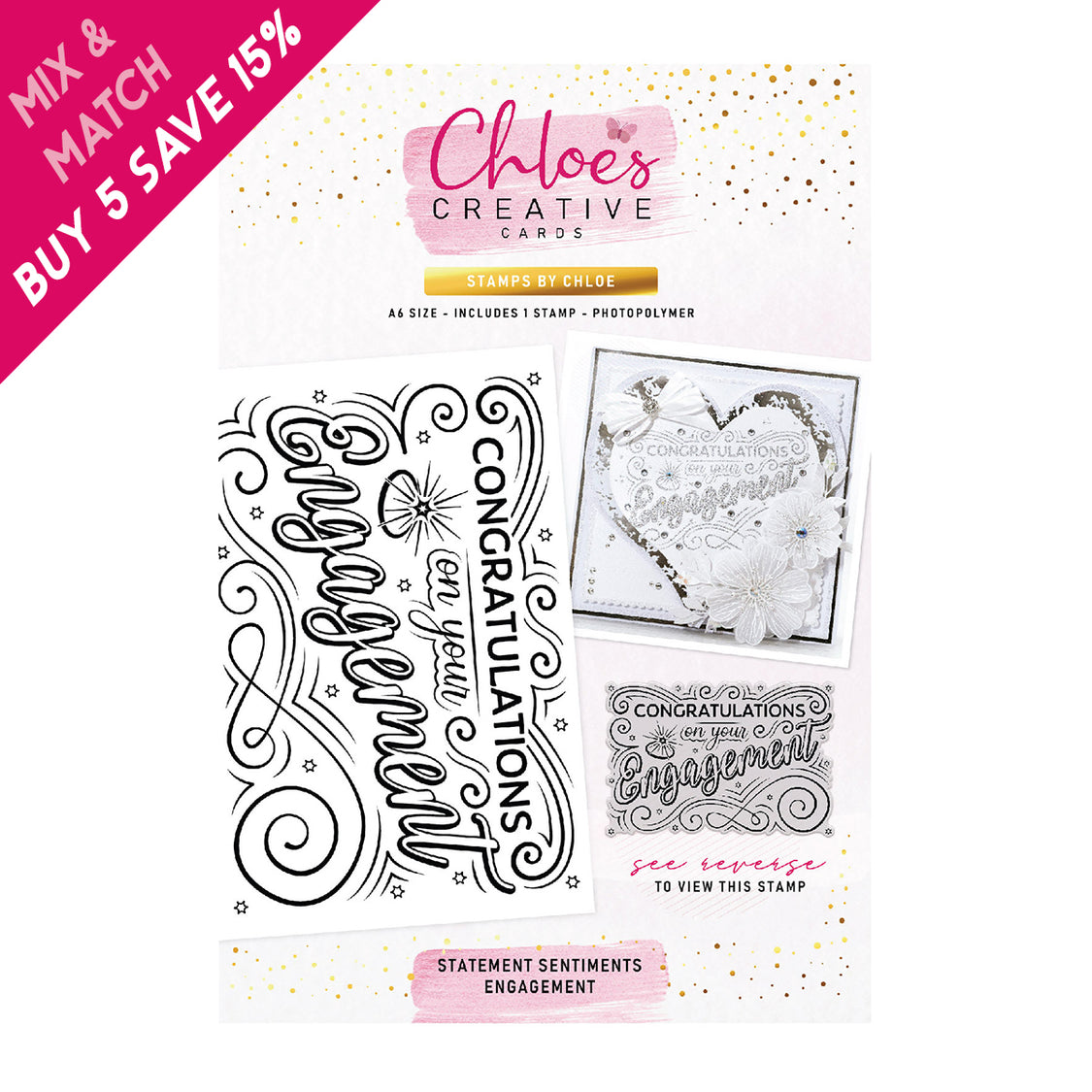 Chloes Creative Cards Photopolymer Stamp Set (A6) - Statement Sentimen