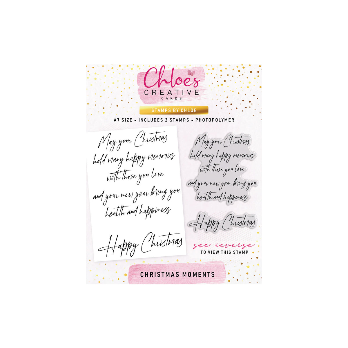 Chloe's Creative Cards Photopolymer Stamp Set (A7) - Christmas Moments ...