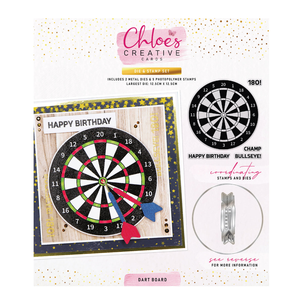 Chloe's Creative Cards Die & Stamp - Dart Board – Chloes Creative Cards
