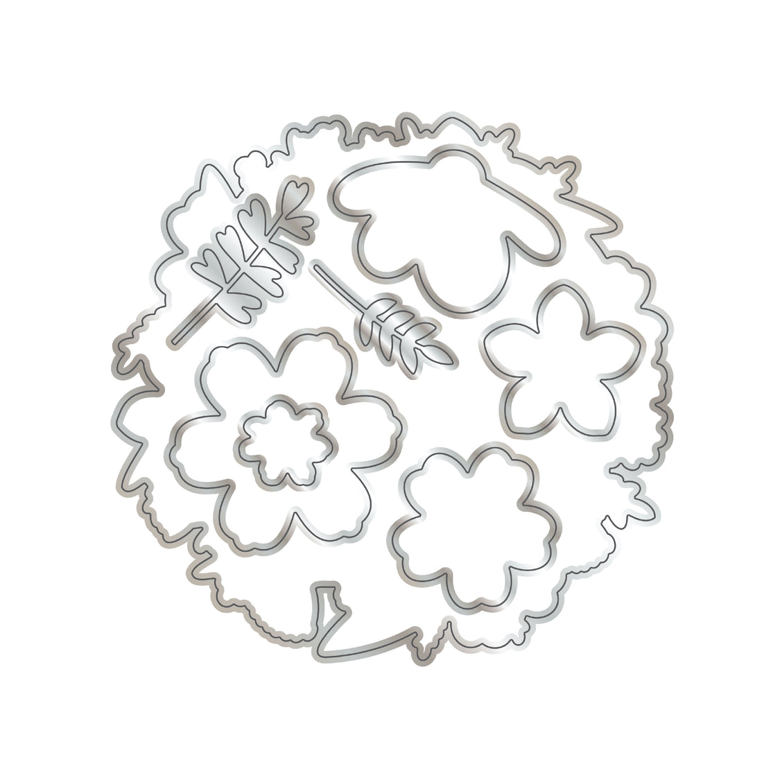 Chloes Creative Cards Die & Stamp Set - Fabulous Floral Frame
