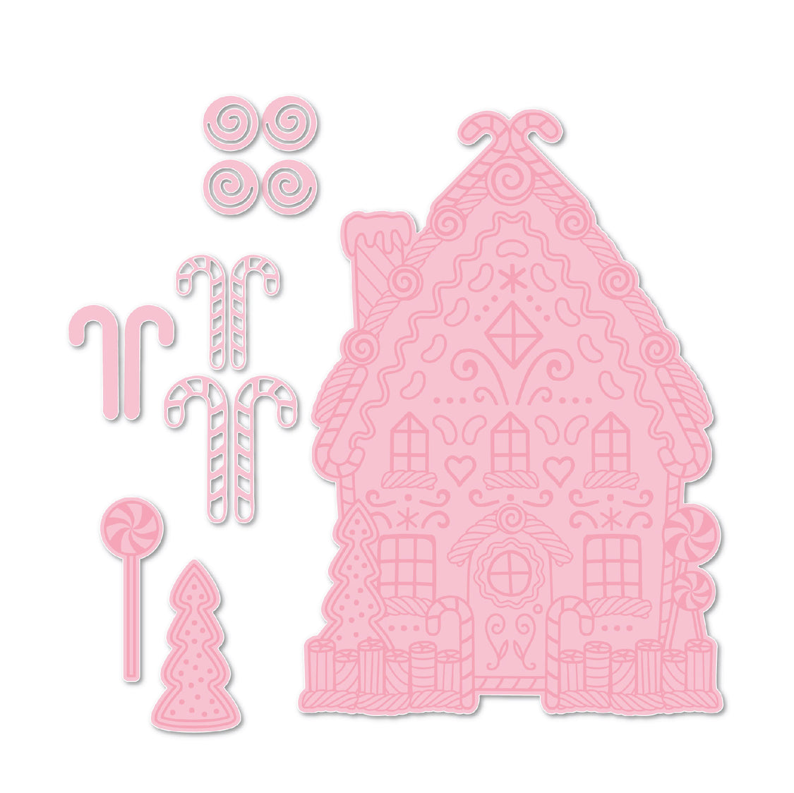 Chloes Creative Cards Die & Stamp Set - Gingerbread House