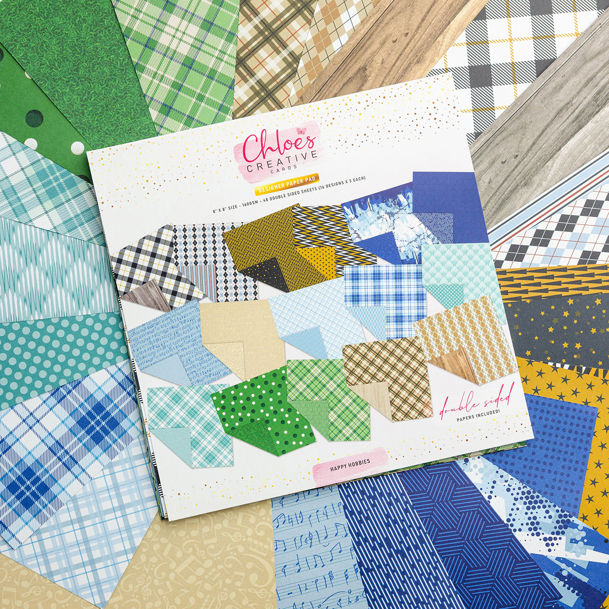Chloe's Creative Cards 8x8 Designer Printed Paper Pad - Happy Hobbies ...