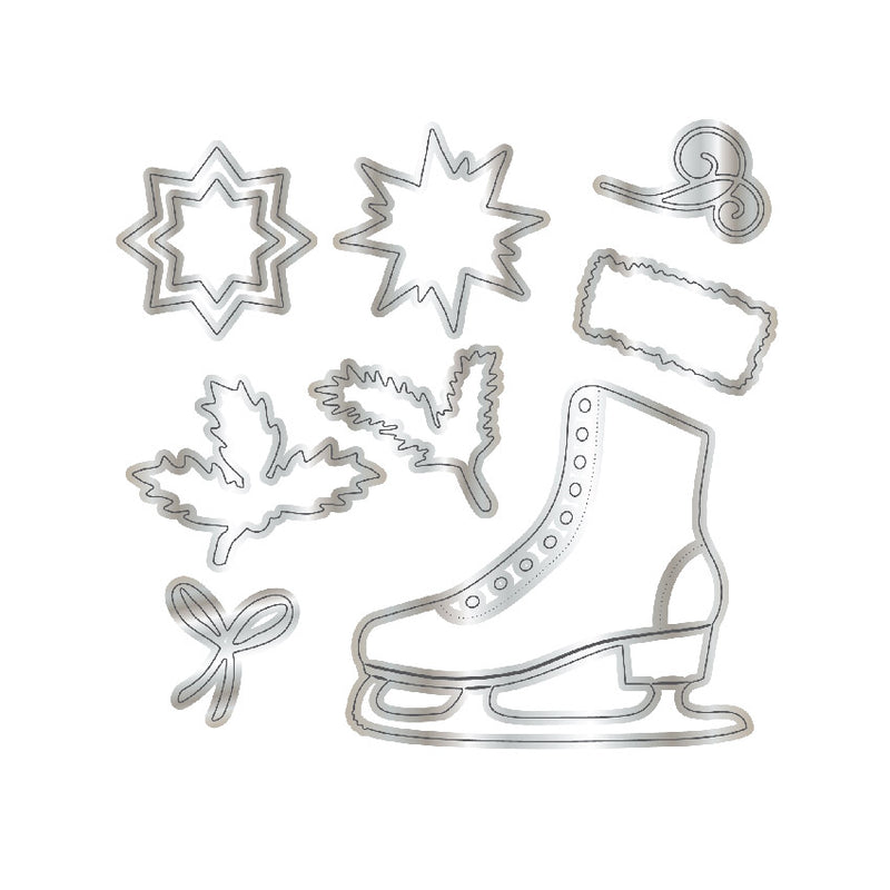 Chloe's Creative Cards Die & Stamp - Winter Wonderland Ice Skate ...