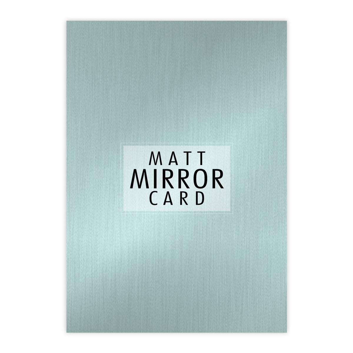 Chloes Creative Cards A4 Matt Mirror Card - Aquamarine
