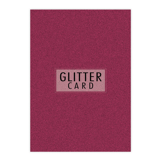 Chloes Creative Cards A4 Glitter Card - Azalea