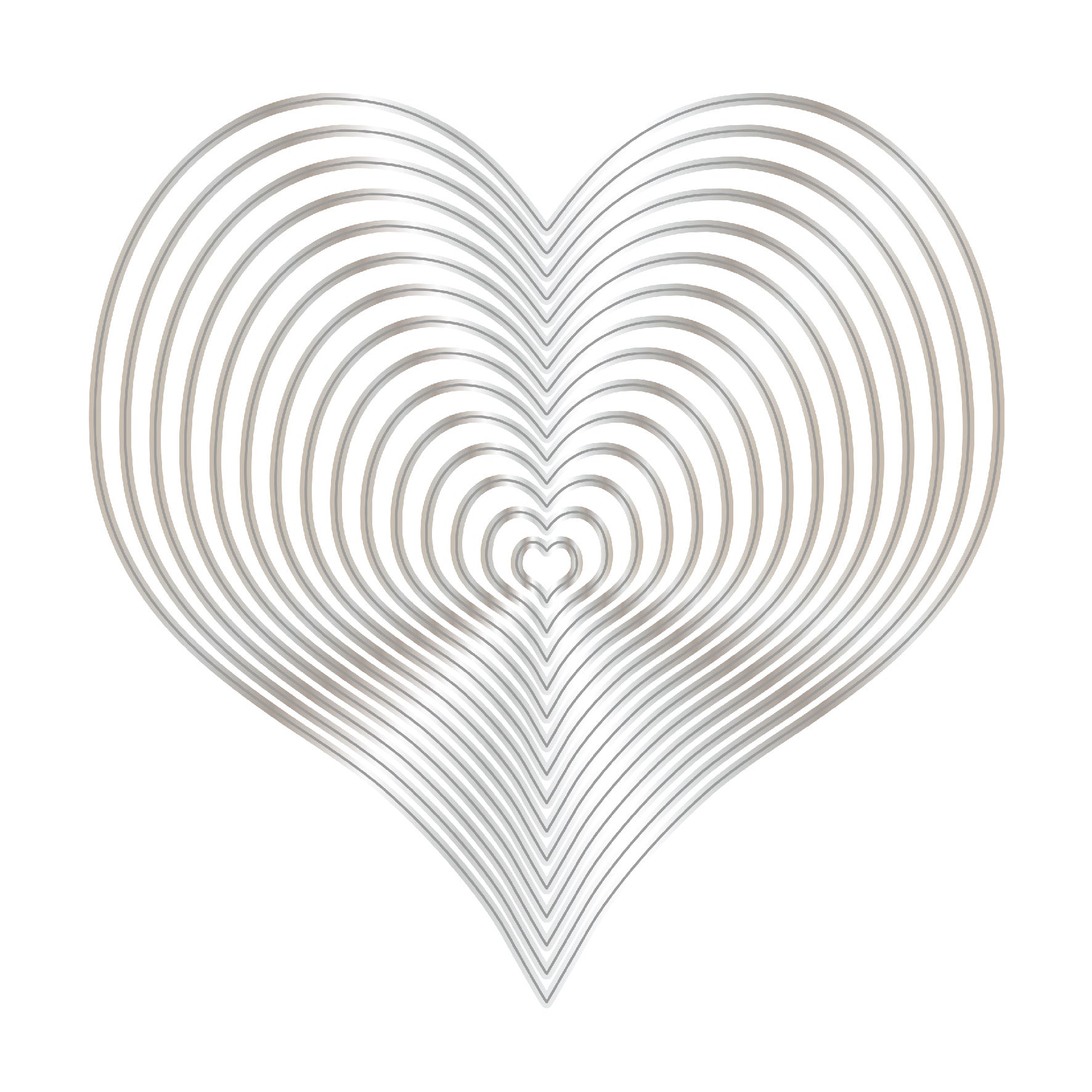 Chloes Creative Cards Metal Die Set - 8 x 8 Basic Hearts