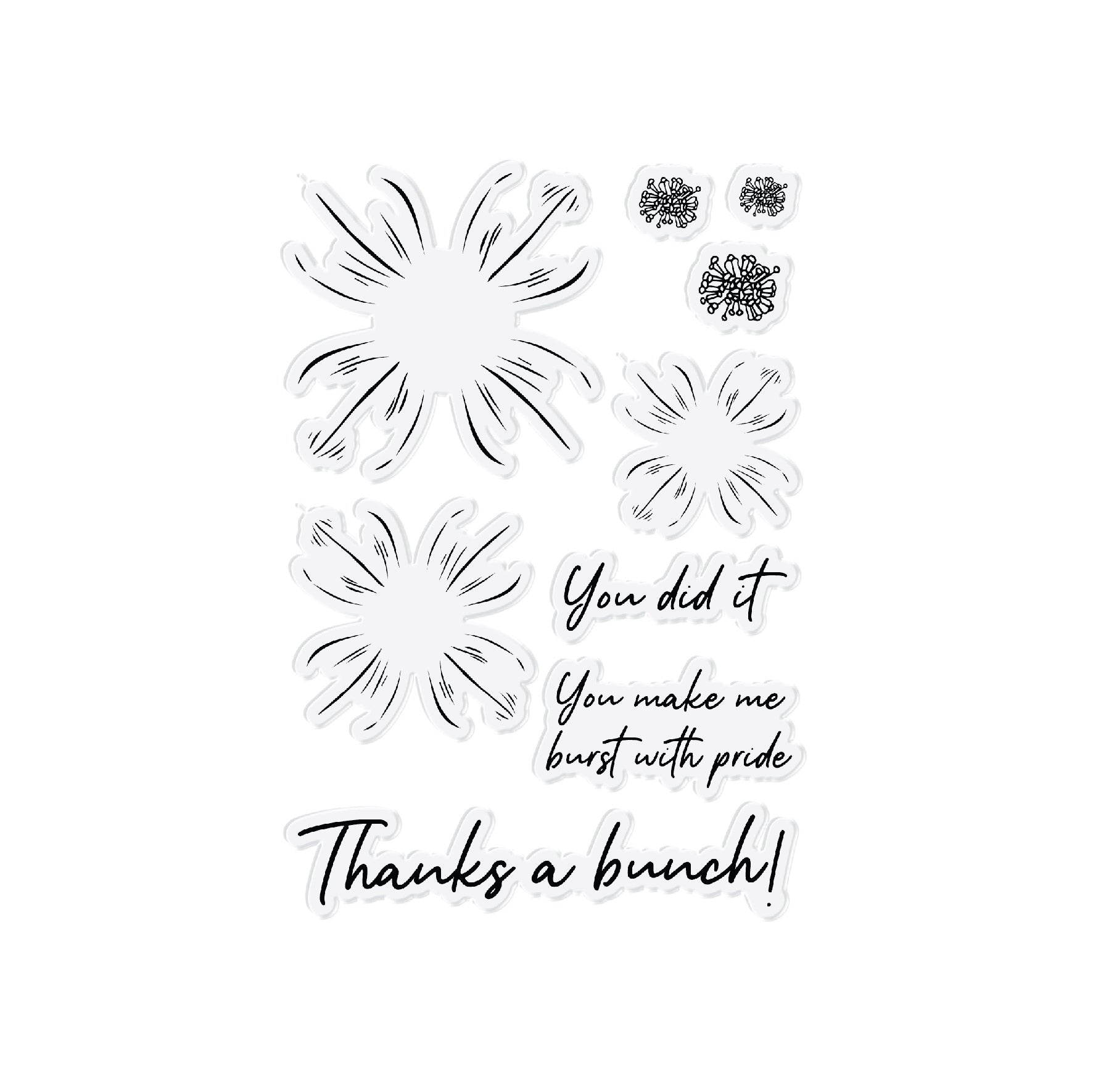 Chloes Creative Cards Die & Stamp - Beautiful Bouquet Blossom